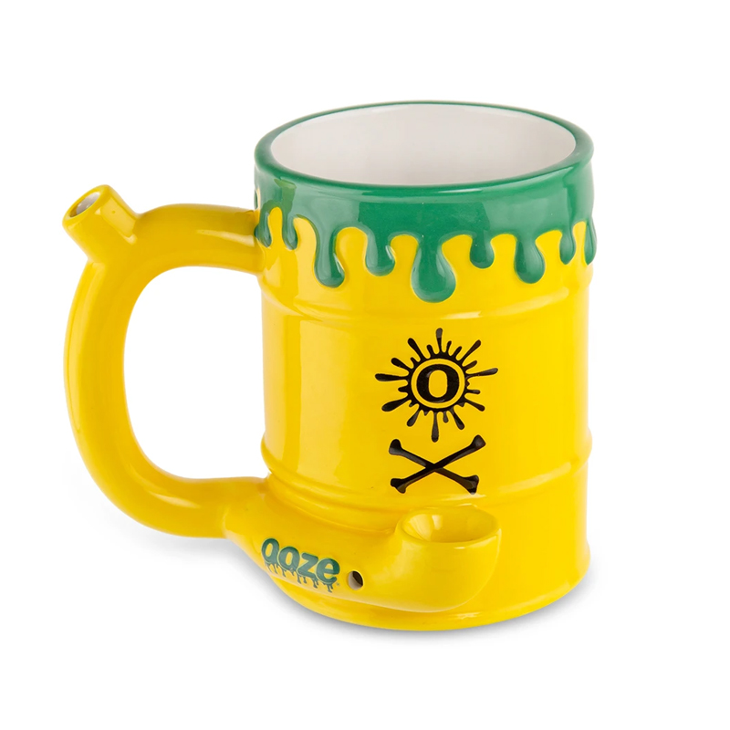 OOZE CERAMIC TOXIC BARREL MUG PIPE 14OZ - Empire Smoke Distributors