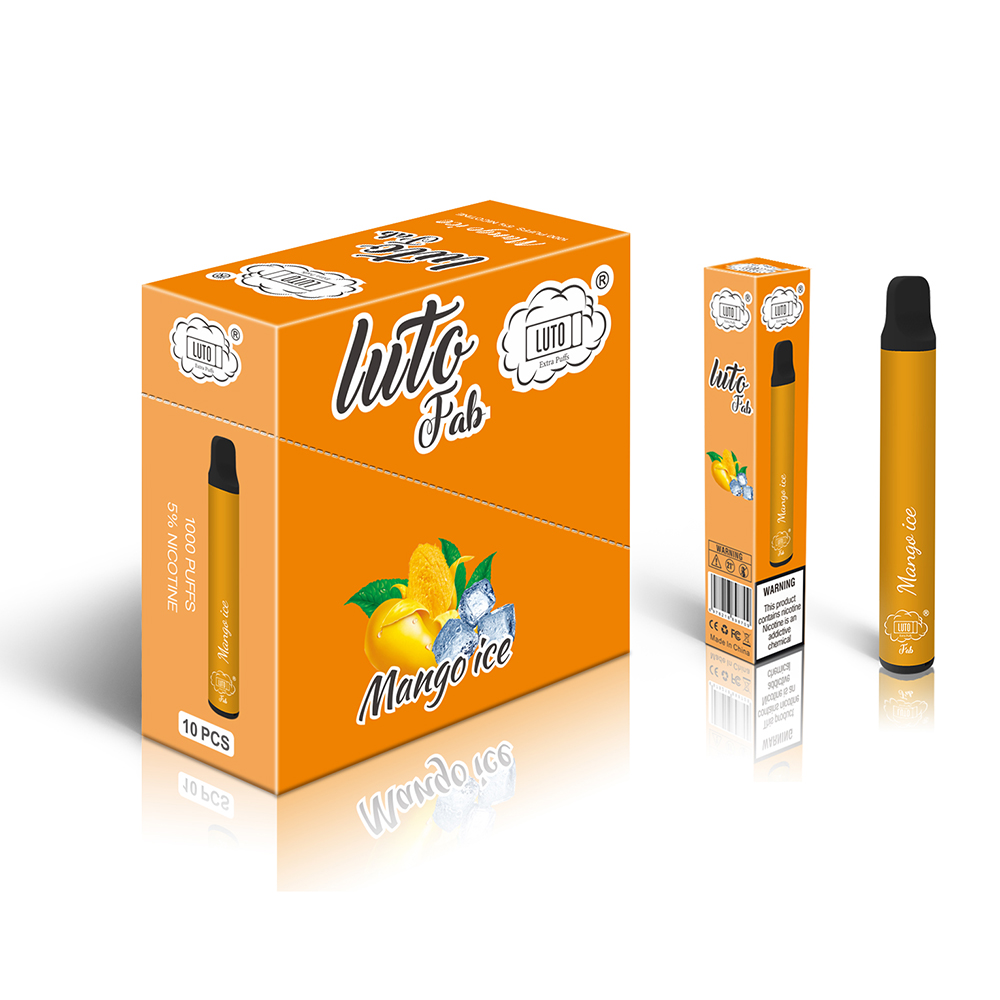 LUTO FAB DISPOSABLE 1000PF MANGO ICE -BOX OF 10 – Empire Smoke Distributors