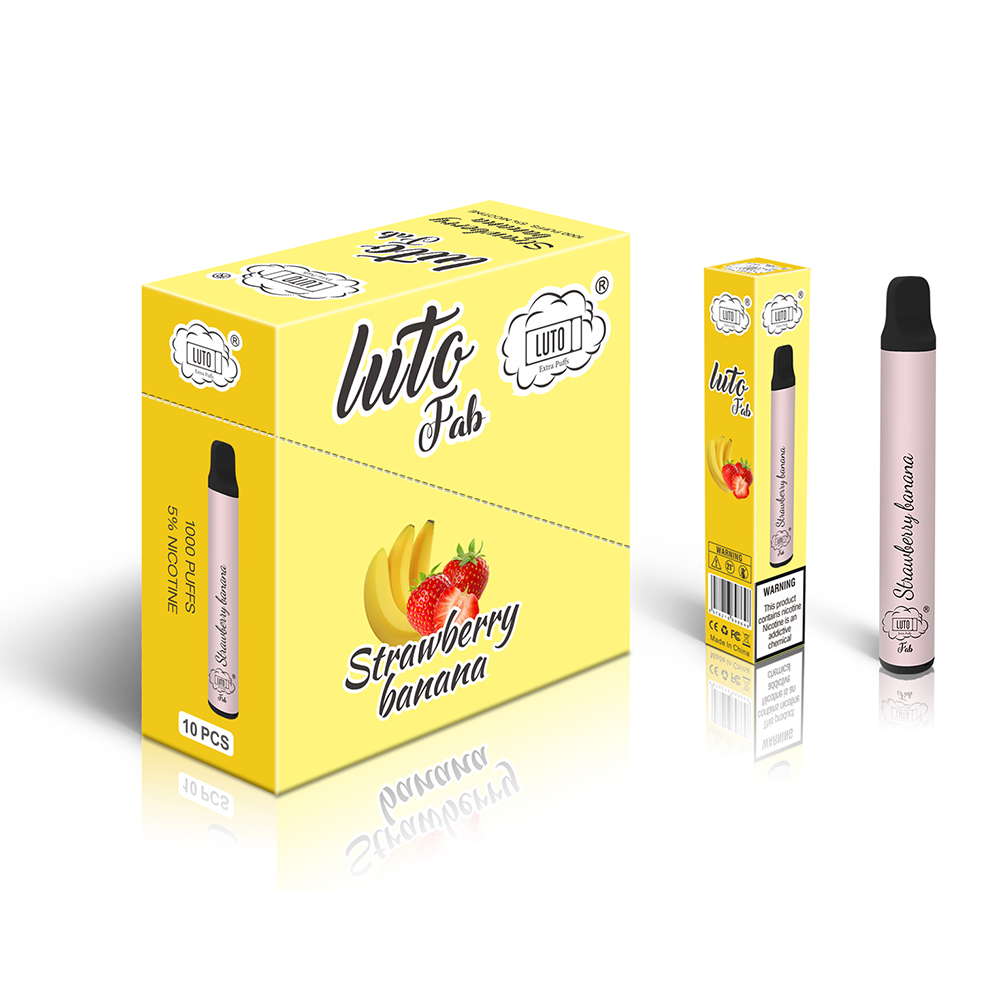 LUTO FAB DISPOSABLE 1000PF STRAWBERRY BANANA -BOX OF 10 – Empire Smoke ...