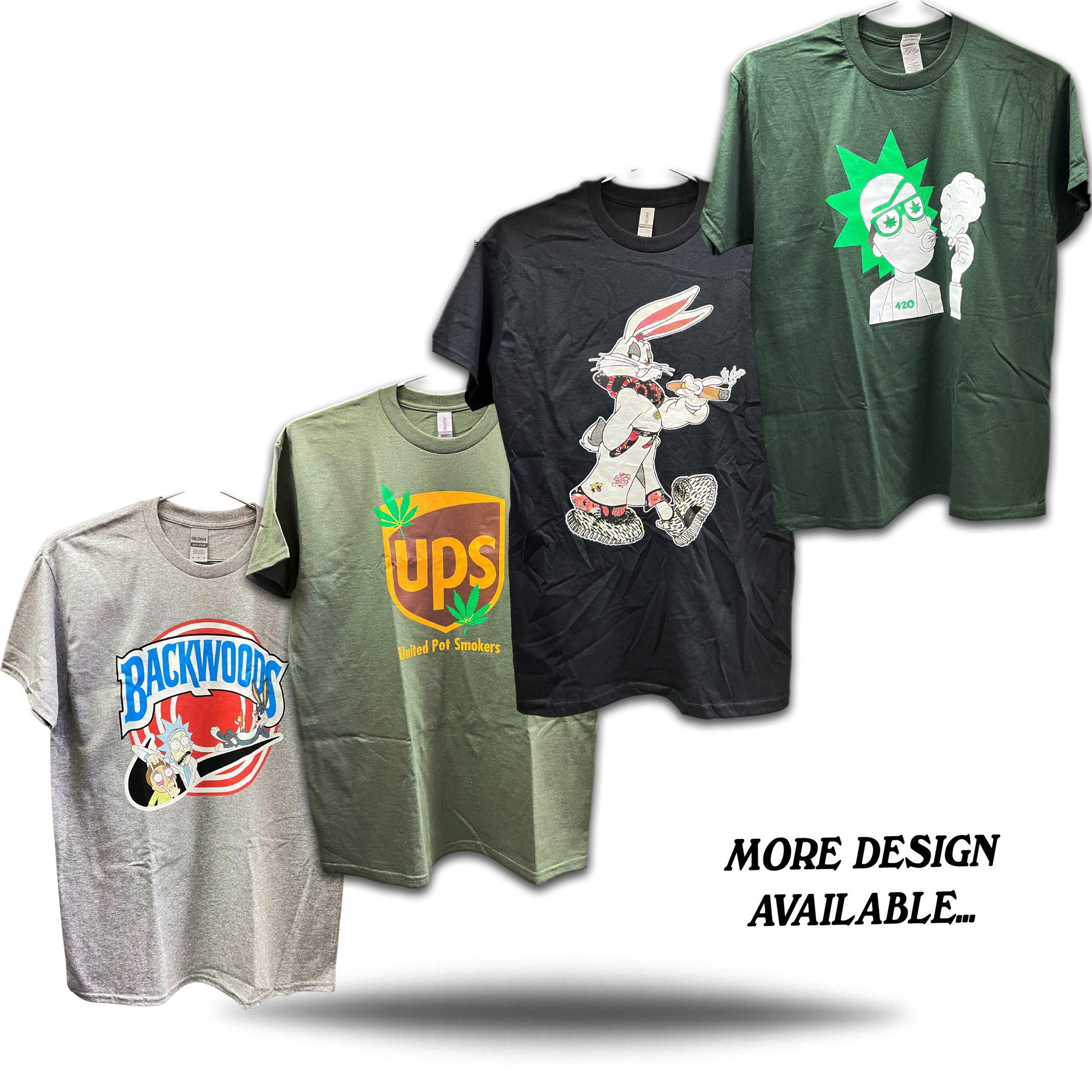 GILDAN T-SHIRT ASSORTED DESIGN LARGE (L) – Empire Smoke Distributors