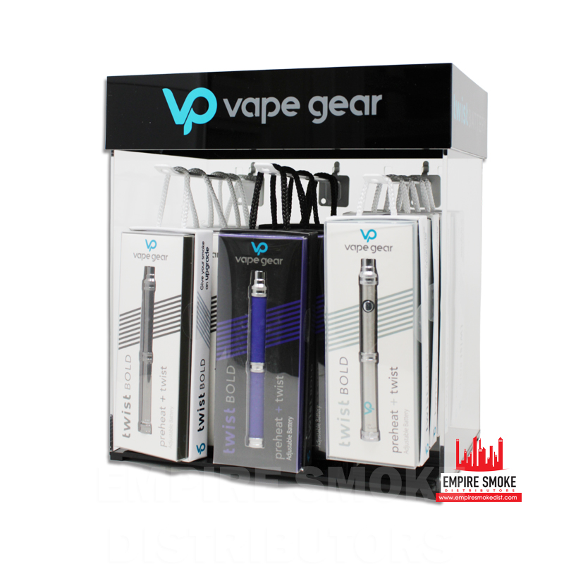 VAPE GEAR TWIST BOLD 15CT COUNTER DISPLAY - Empire Smoke Distributors