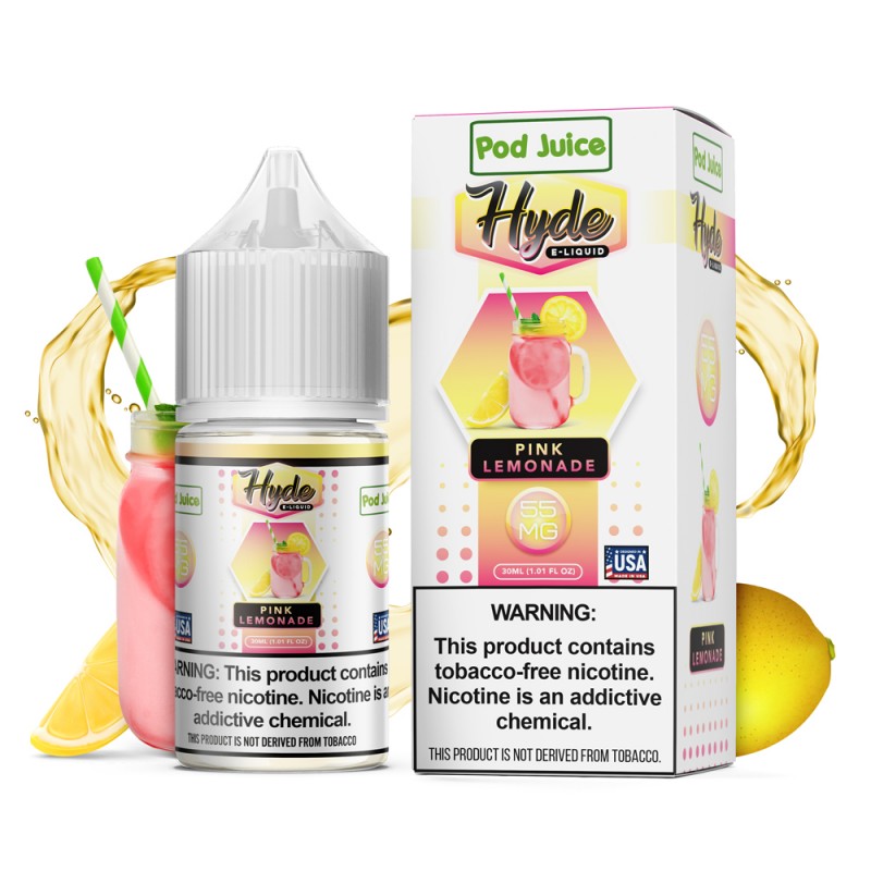 POD JUICE HYDE SALT PINK LEMONADE 35MG -30ML - Empire Smoke Distributors