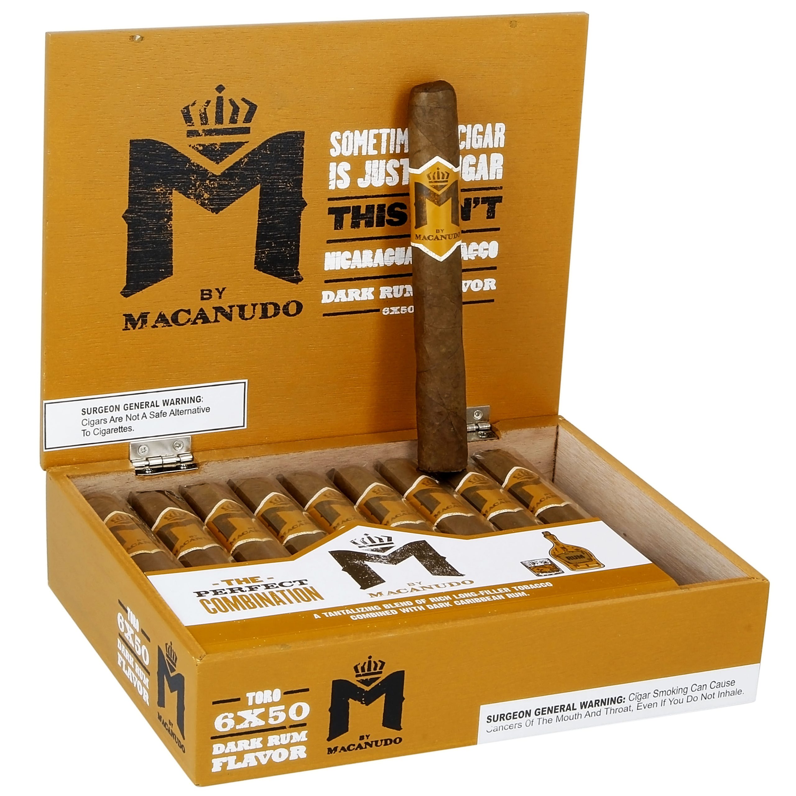 MACANUDO M RUM TORO (6X50) BOX OF 20 – Empire Smoke Distributors