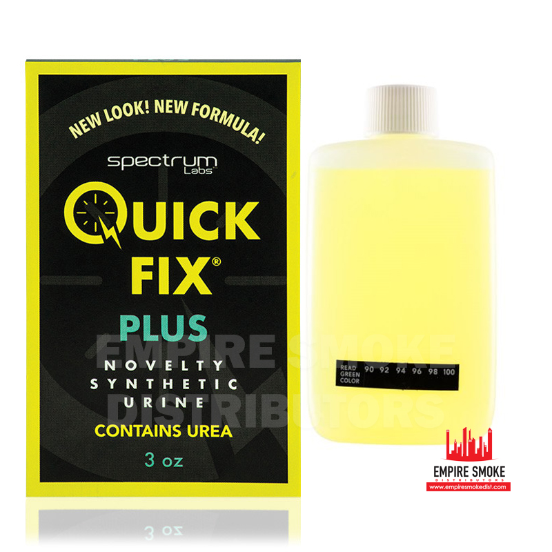 QUICK FIX PLUS SYNTHETIC URINE 3OZ BOTTLE – Empire Smoke Distributors