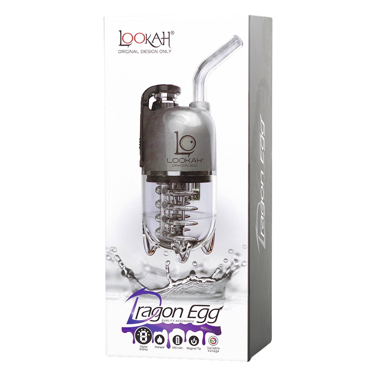 LOOKAH DRAGON EGG PORTABLE E-RIG GRAY – Empire Smoke Distributors