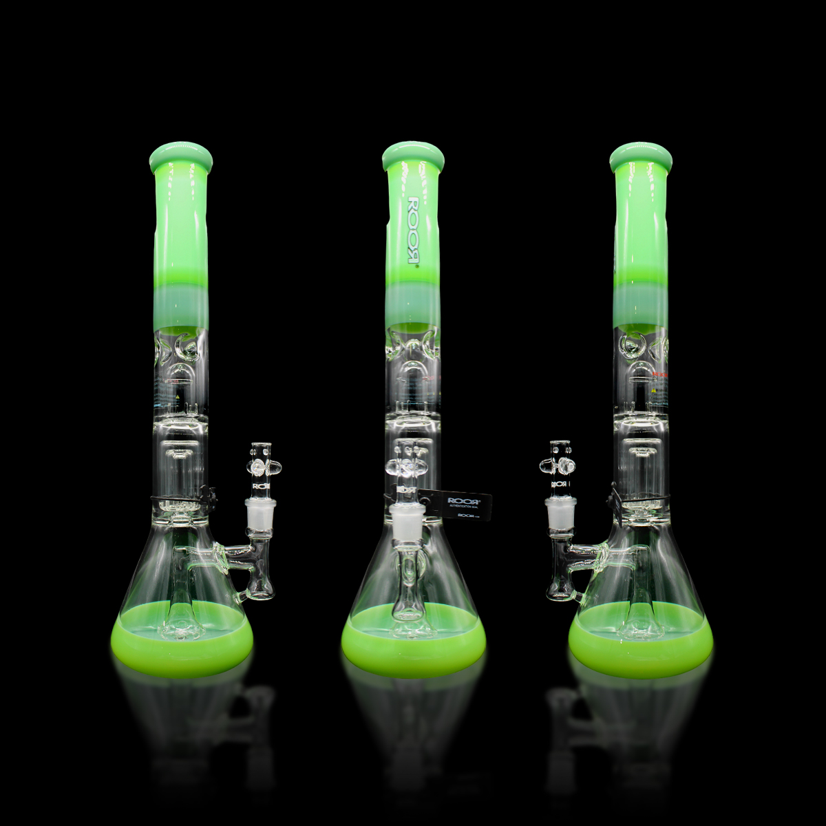 ROOR TECH FIXED 18″ 50X5 BEAKER WITH BARREL PERCOLATOR (MILKY & MINT ...