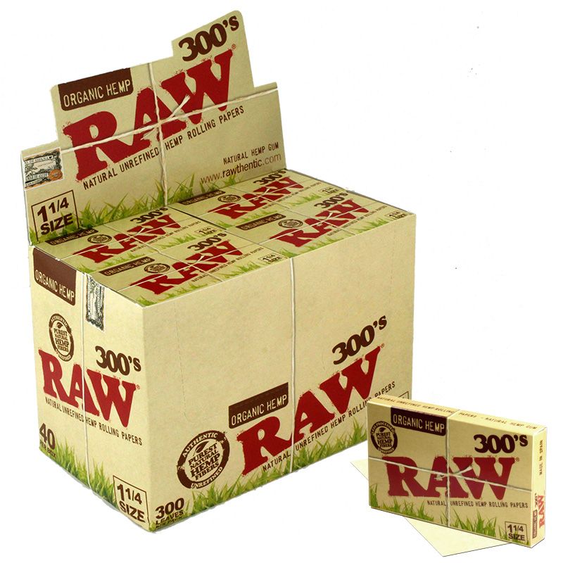 RAW 300’S ORGANIC HEMP 40 PER BOX – Empire Smoke Distributors