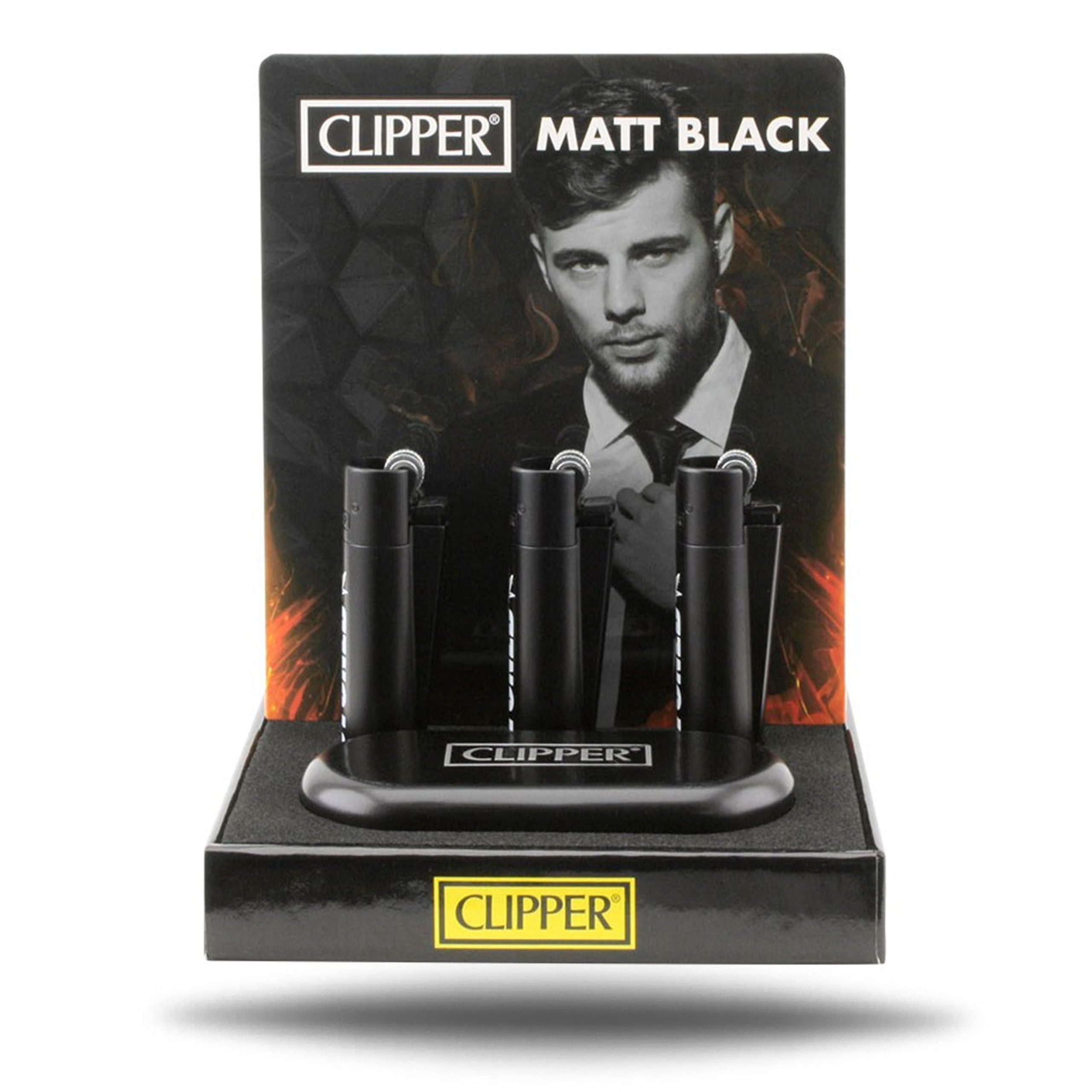 CLIPPER METAL BLACK MATT BOX - Empire Smoke Distributors