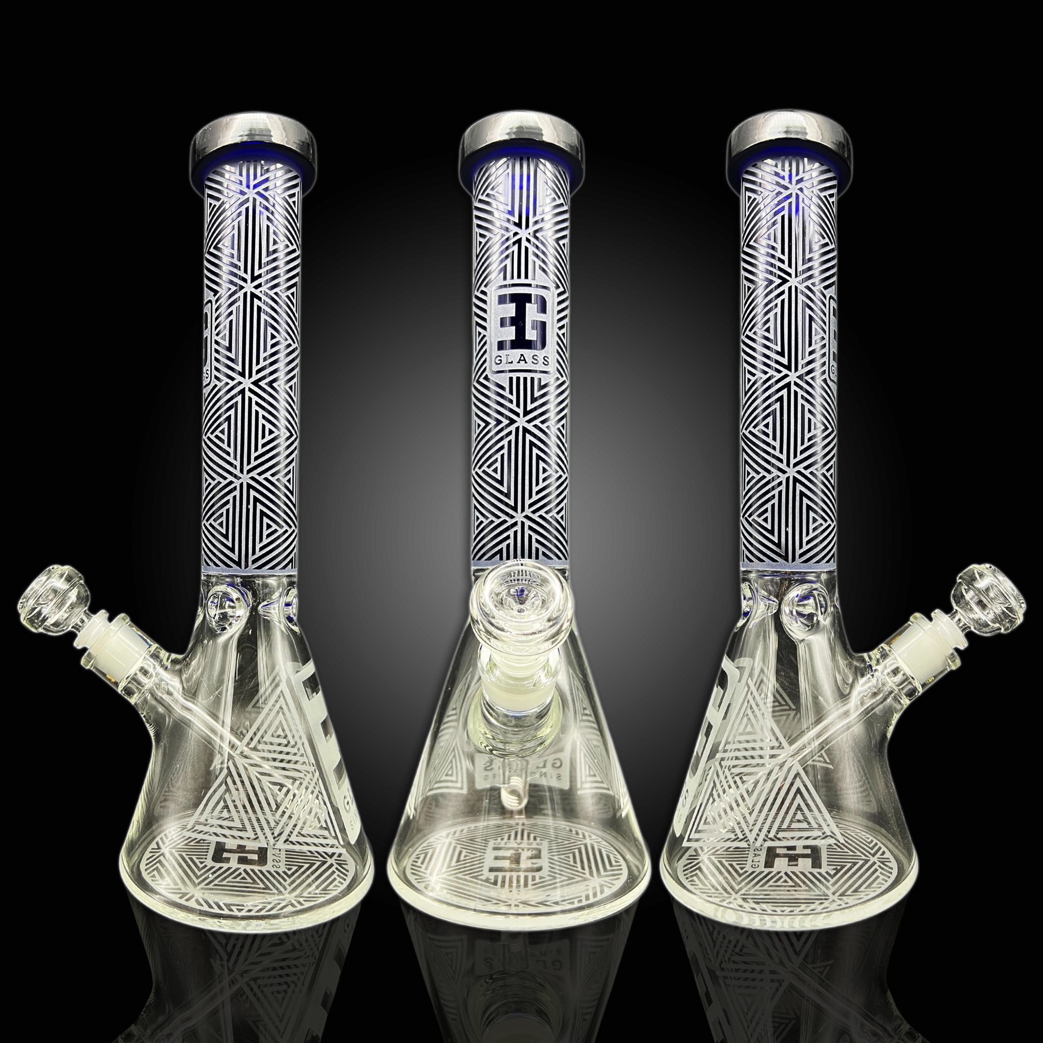 15″ ESIGO TRIANGLE BEAKER – Empire Smoke Distributors