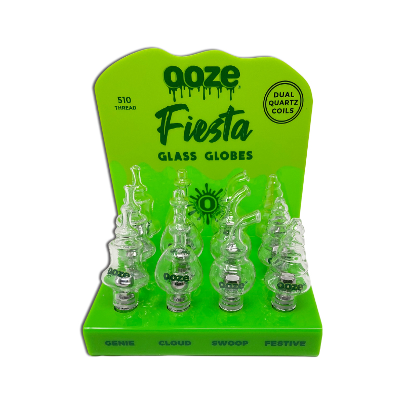 OOZE FIESTA GLASS GLOBE DISPLAY 12CT - Empire Smoke Distributors