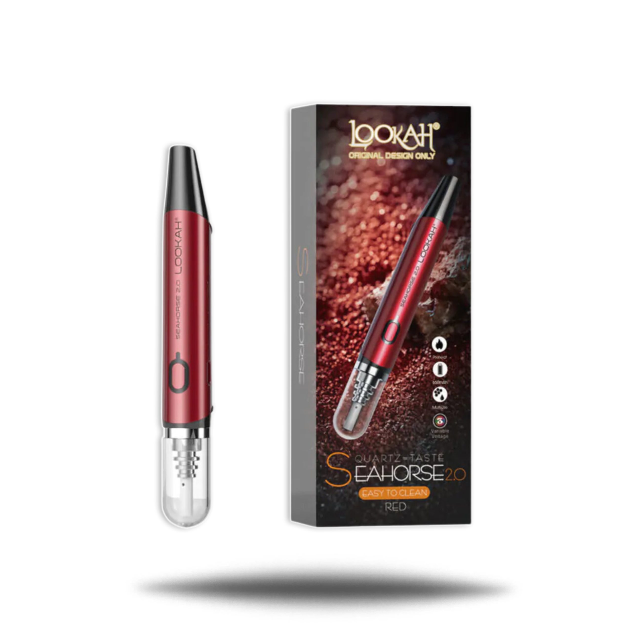 LOOKAH SEAHORSE 2.0 KIT RED – Empire Smoke Distributors