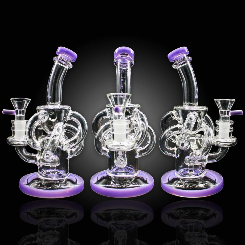 7″ ALPHA SPIRAL DAB RIG WATER PIPE – Empire Smoke Distributors