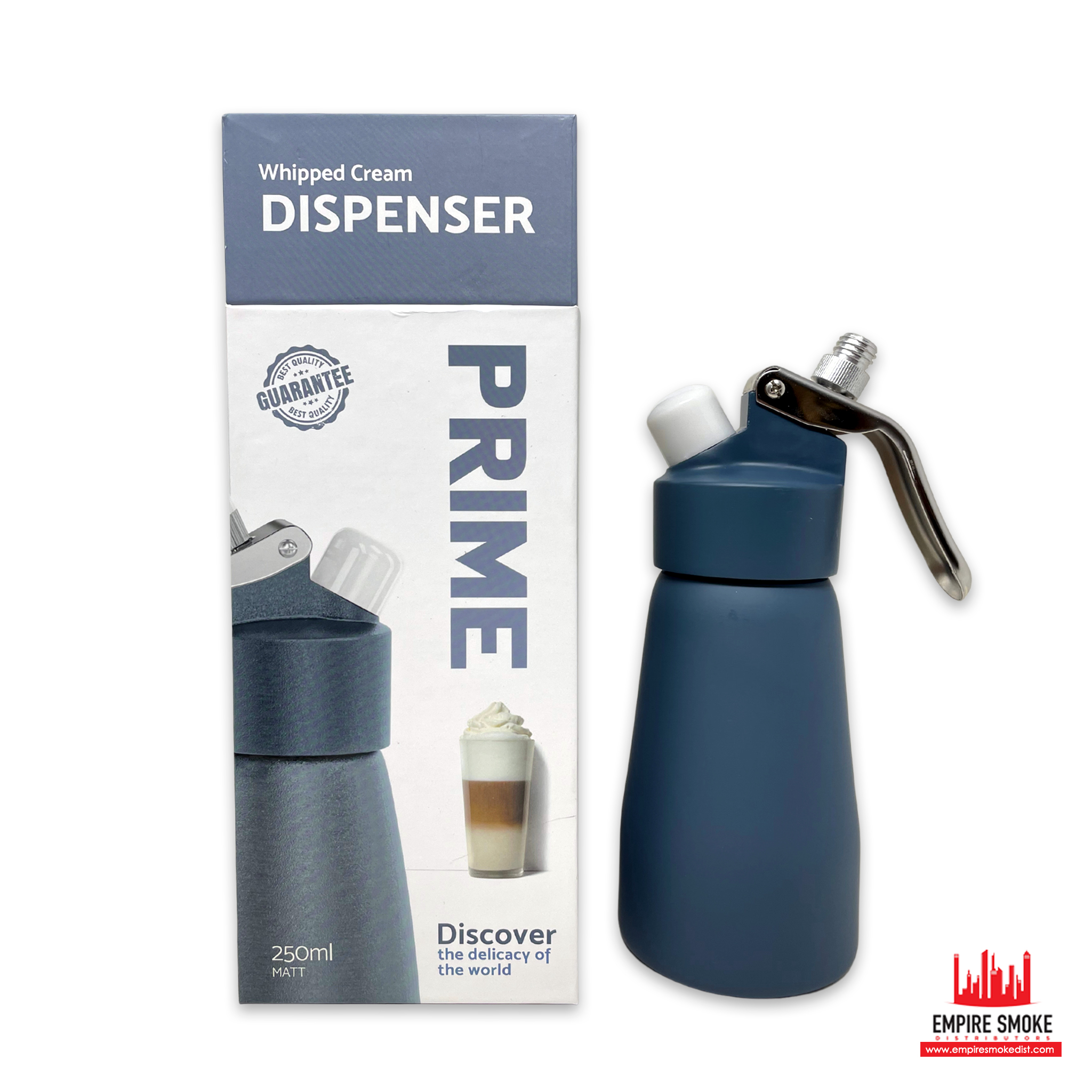 PRIME WHIP CREAM DISPENSER 250ML DARK GREY MATT – Empire Smoke Distributors