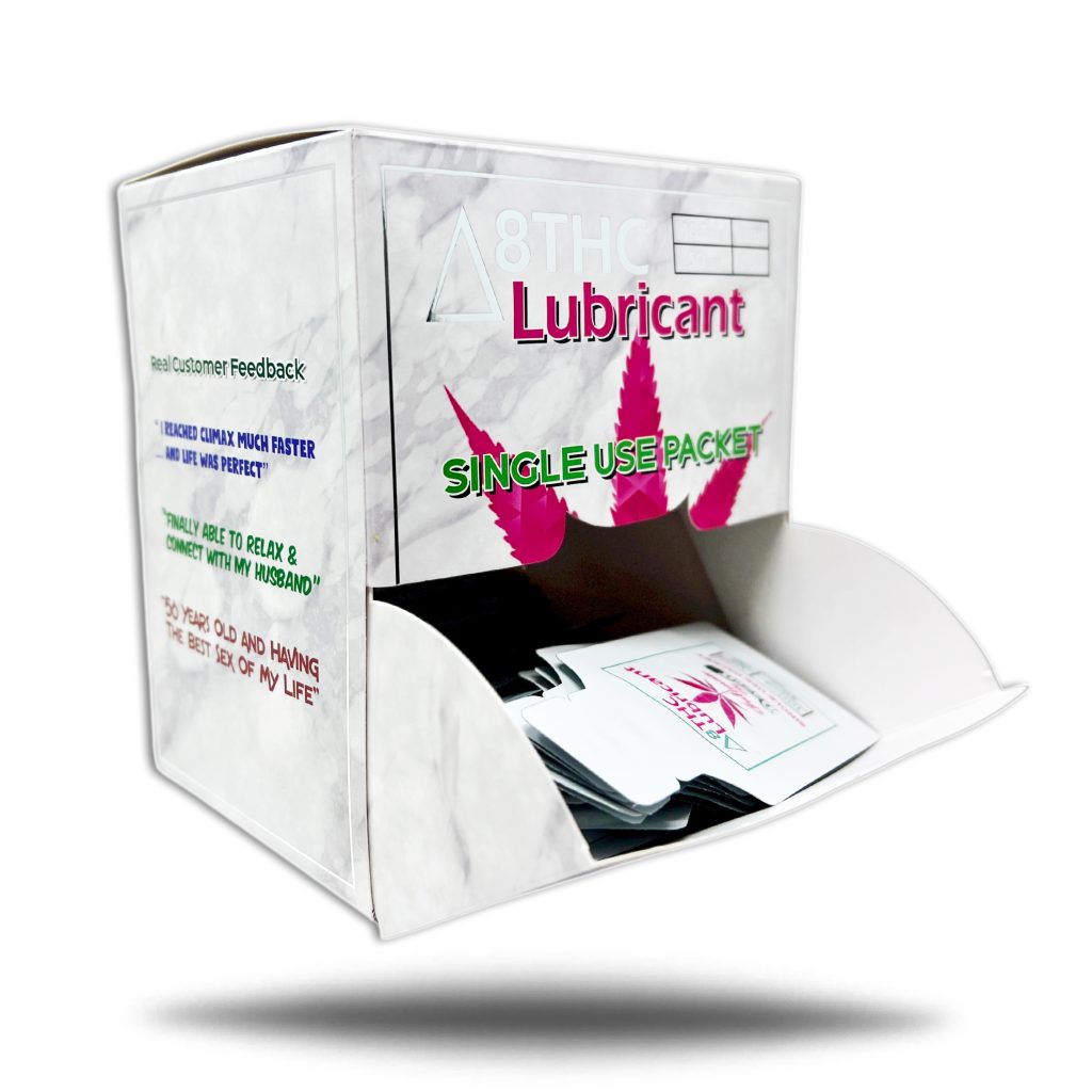 DAZED8 INTIMATE LUBRICANT DELTA 8 THC 100MG & CBD 50MG – 50CT BOX ...