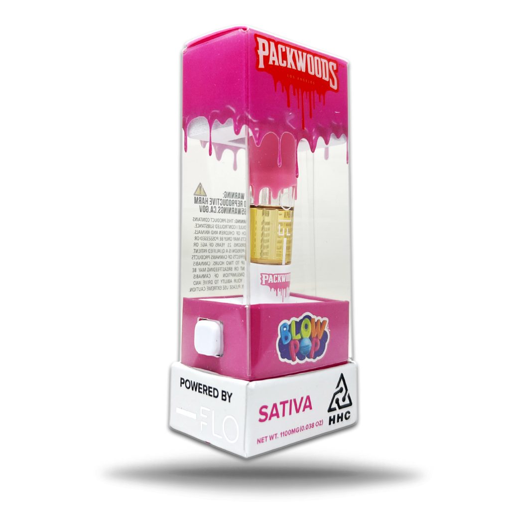 PACKWOODS FLO HHC CARTRIDGE 1100MG BLOW POP (SATIVA) BOX OF 5 – Empire ...
