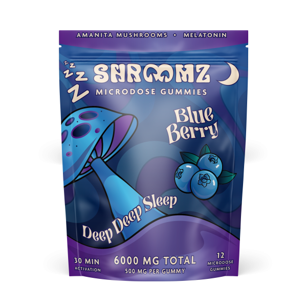 SHROOMZ MICRODOSE GUMMIES 6000MG BLUE BERRY(SLEEP) PCS – Empire Smoke ...