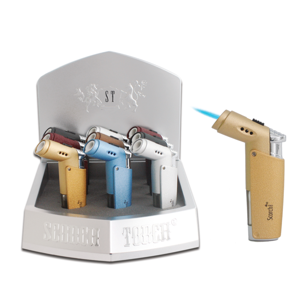 SCORCH TORCH 45DEG SATIN FINISH HOLD BUTTON MIXED COLOR -BOX OF 9 ...