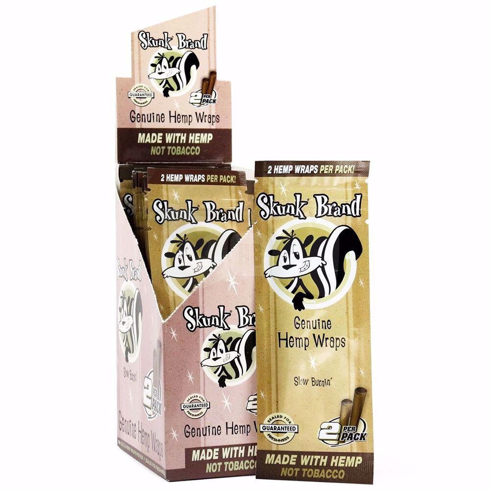 SKUNK HEMP WRAPS 2CT PACK 25 PACK PER BOX - Empire Smoke Distributors