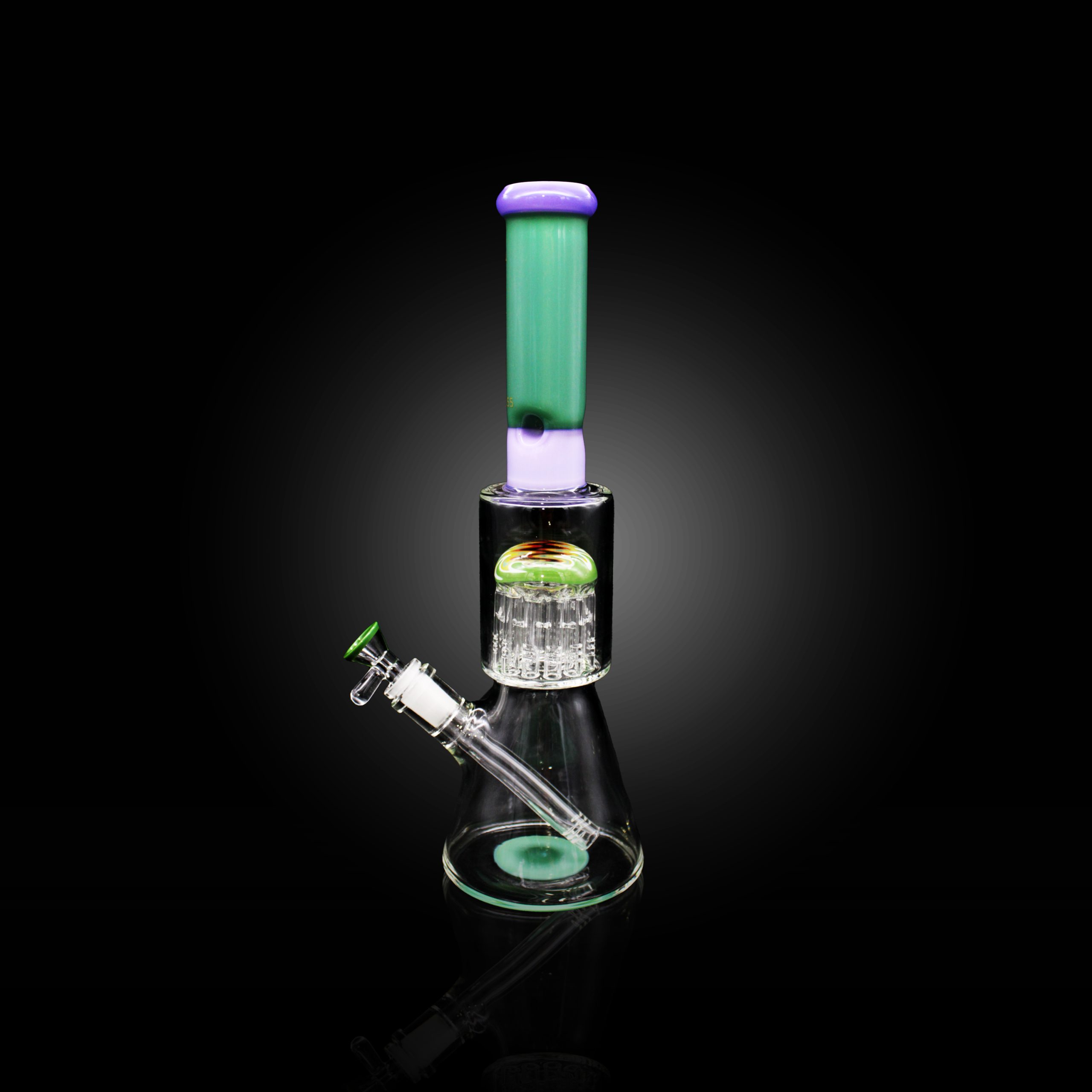 14” ALPHA NOTHING IS IMPOSSIBLE PIPE WITH WORKED 12 ARM TREE PERC AND ...