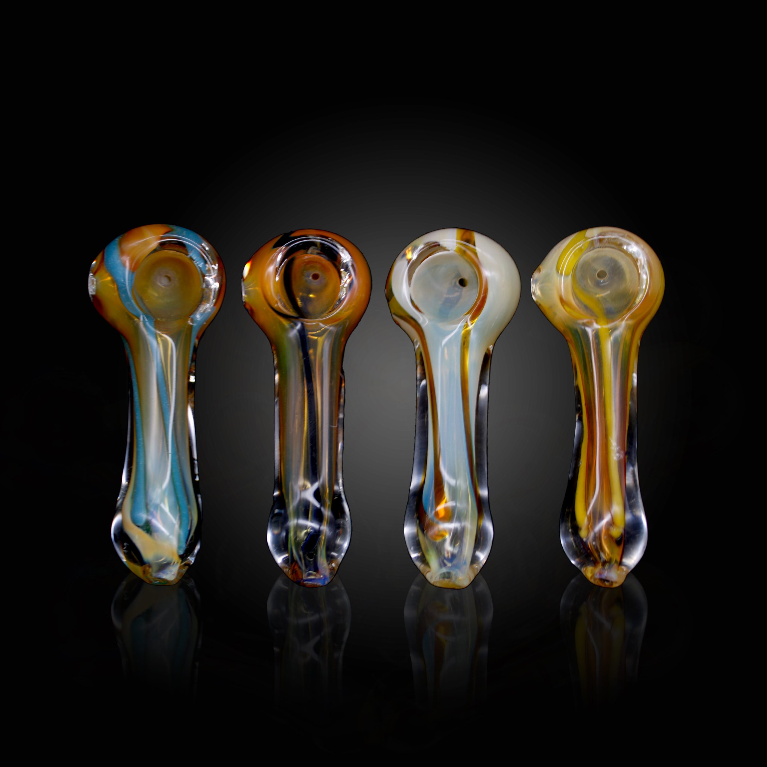 3'' RIBBON COLOR HAND PIPE 20CT JAR - Empire Smoke Distributors