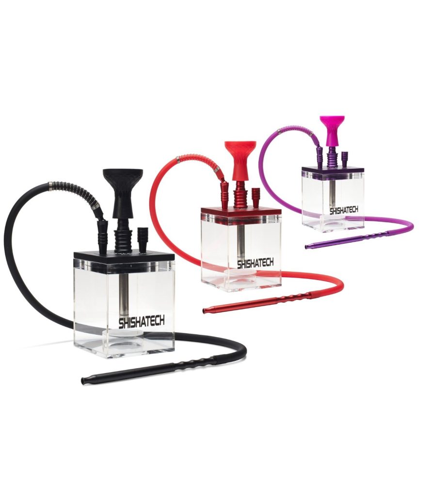 SHISHA TECH 15'' THE BLOCK HOOKAH 1 HOSE WITH TRAVEL BAG MIXED COLOR ...