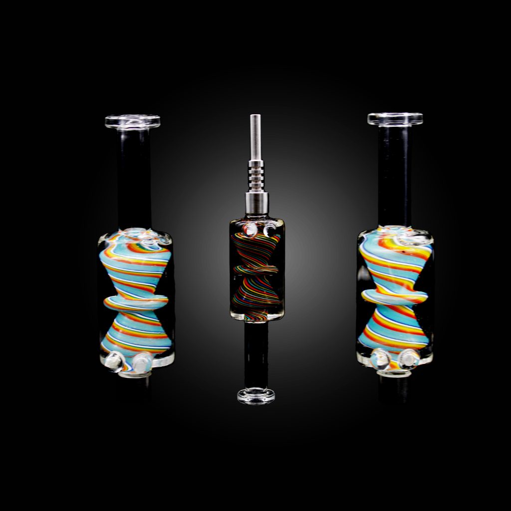 NECTAR COLLECTOR 5.9” GLASS HONEY STRAW WITH STAINLESS JOINT AND ...