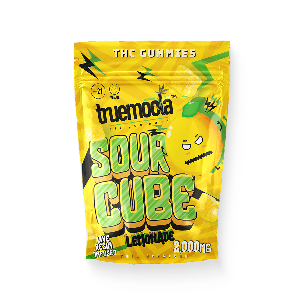 TRUEMOOLA SOUR CUBE LIVE RESIN THC GUMMIES FULL SPECTRUM 2000MG ...