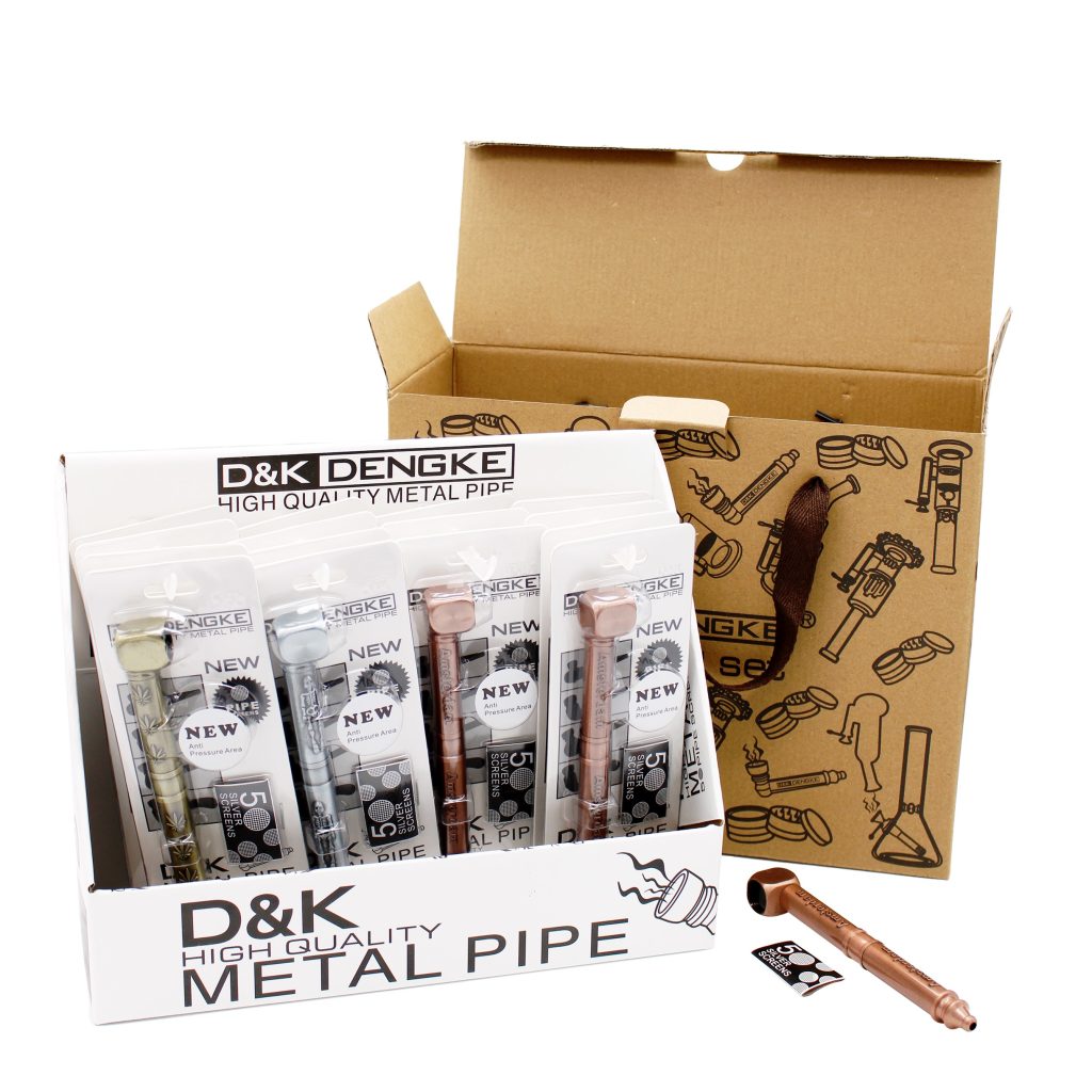 D&K 5” METAL PIPE WITH MIXED ETCHED DESIGN WITH SCREENS 16CT PER ...
