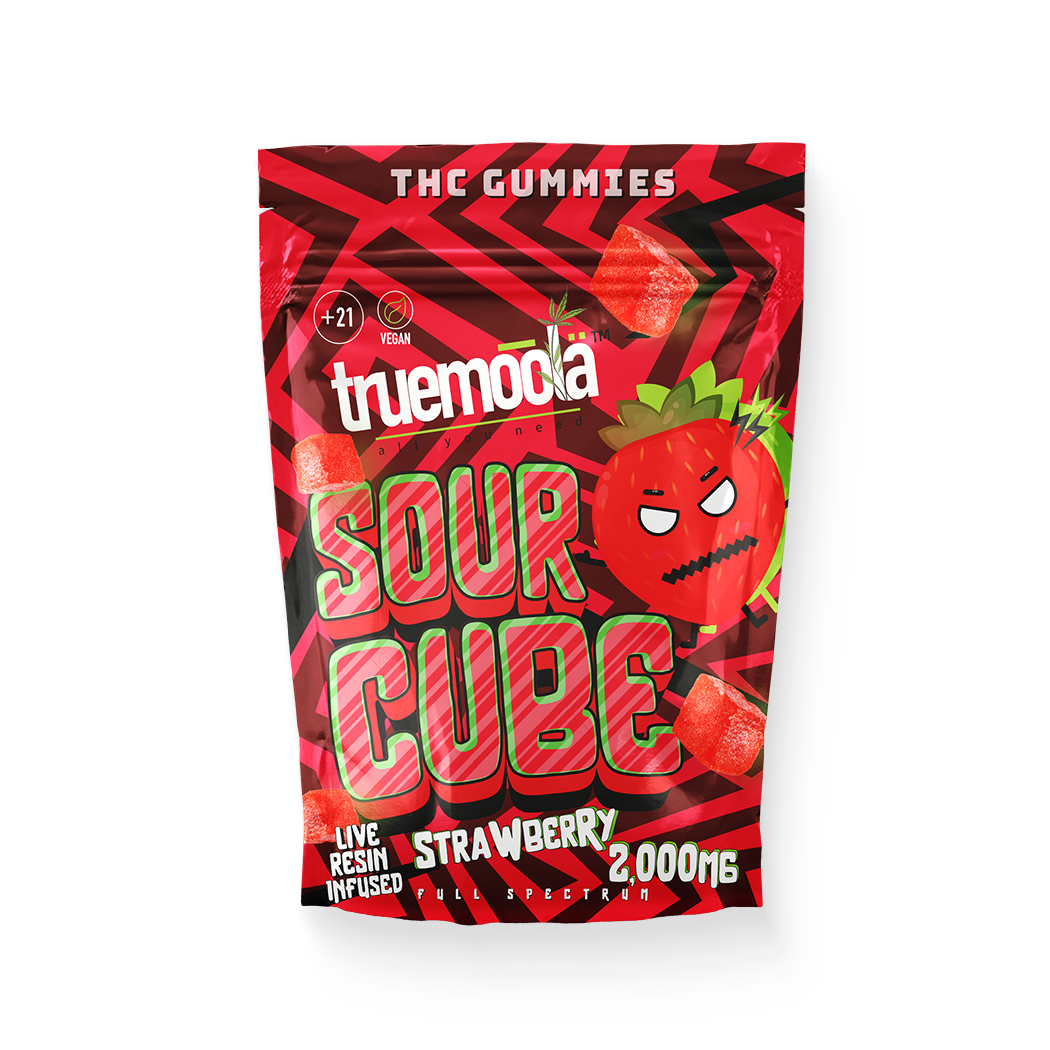 TRUEMOOLA SOUR CUBE LIVE RESIN THC GUMMIES FULL SPECTRUM 2000MG ...