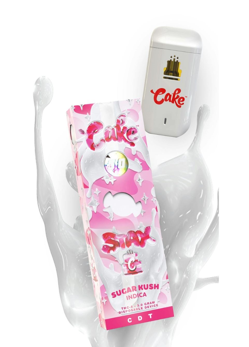 CAKE STAX THC-A DISPOSABLE 3GM SUGAR KUSH (INDICA) -BOX OF 5 - Empire ...