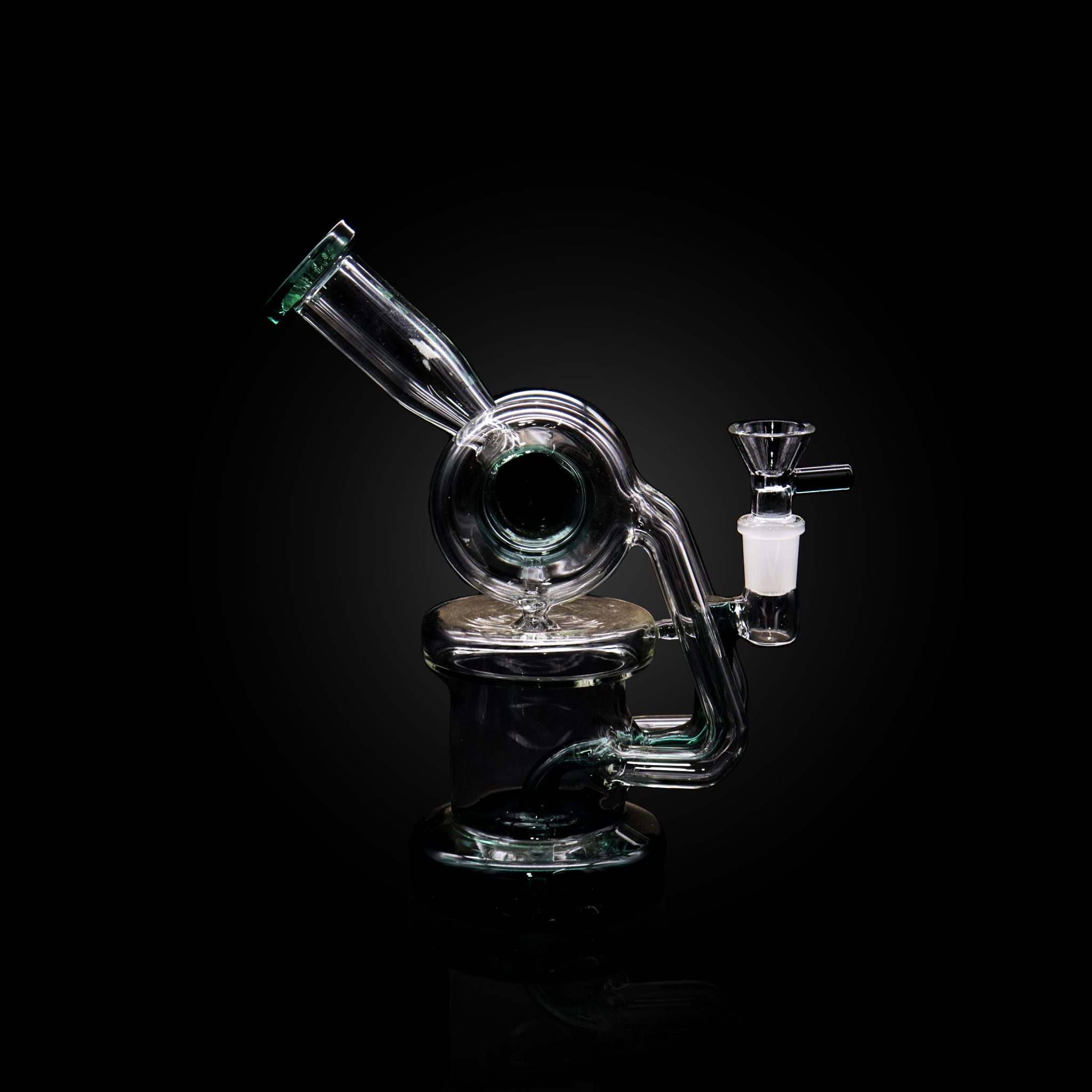 ALPHA 9″ TWIN CYCLER DUAL CHAMBER INLINE PERC RECYCLER – Empire Smoke ...