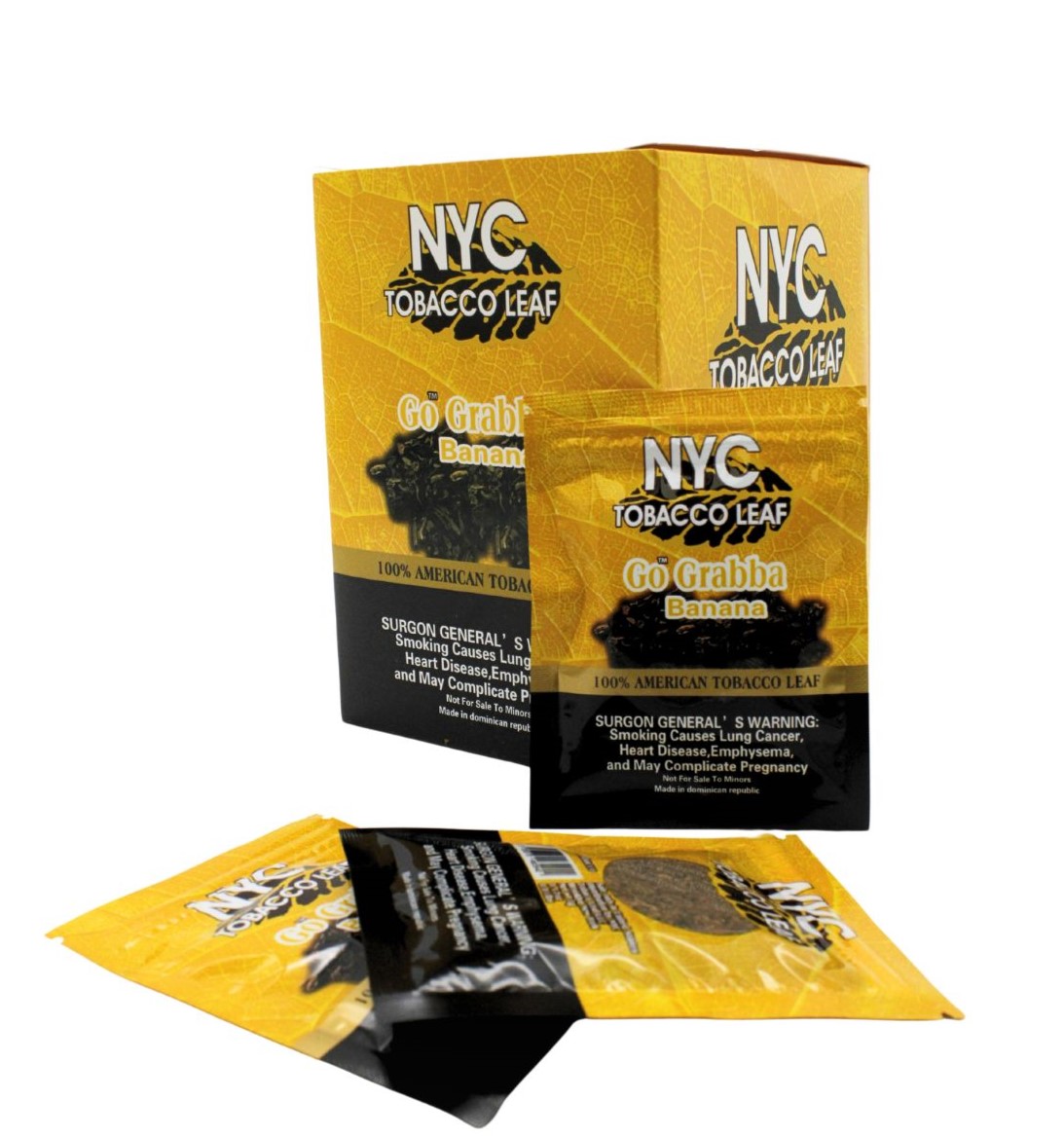 NYC GO GRABBA CRUSHED FRONTO LEAF BANANA -BOX OF 25 - Empire Smoke ...