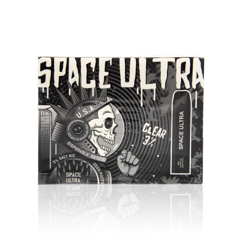 SPACE ULTRA DISPOSABLE 2500PF MINI CLEAR 3% -BOX OF 10 - Empire Smoke ...
