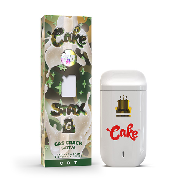 CAKE STAX THC-A DISPOSABLE 3GM GAS CRACK (SATIVA) -BOX OF 5 - Empire ...