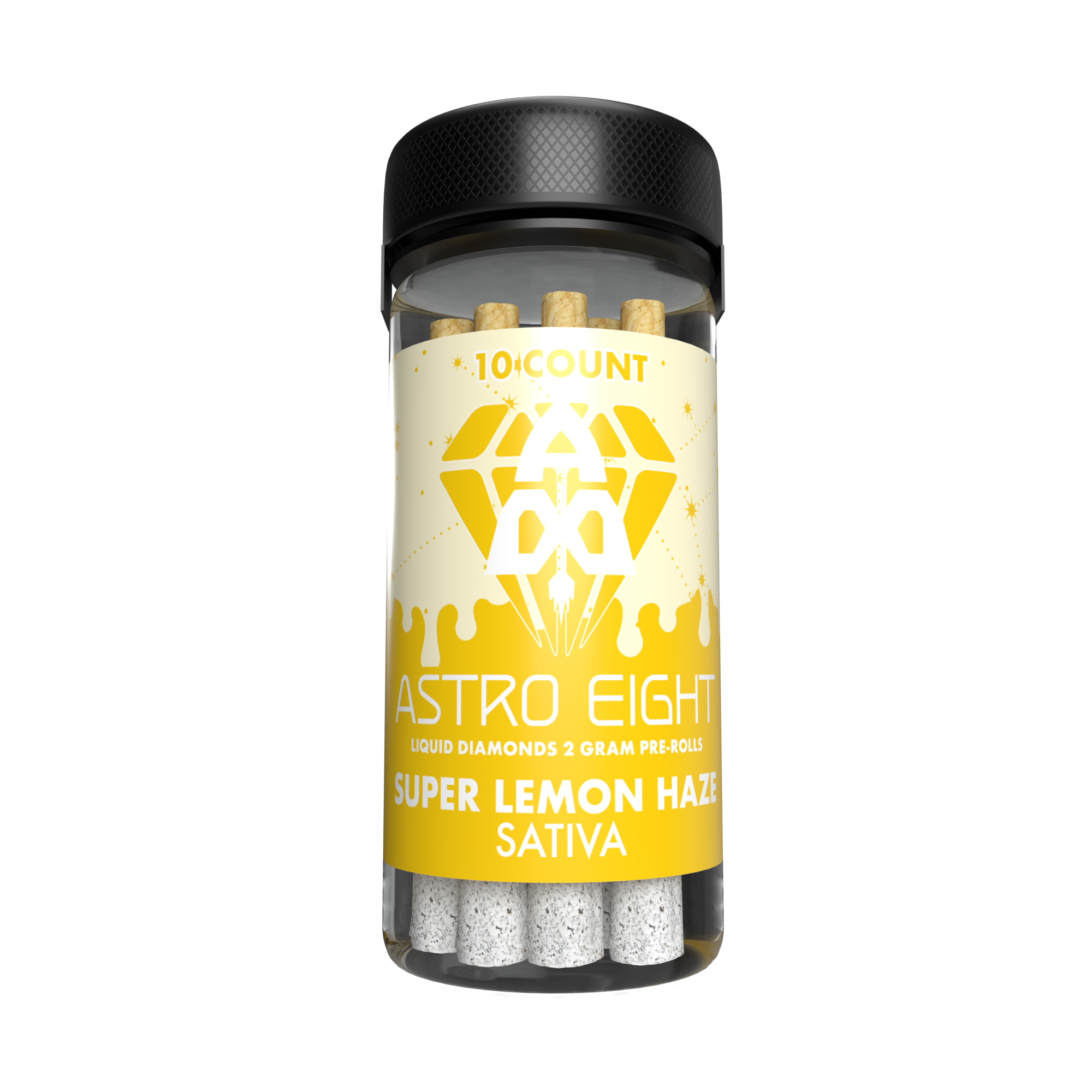 ASTRO EIGHT THC-A LIQUID DIAMONDS 2GM PRE ROLLS SUPER LEMON HAZE ...