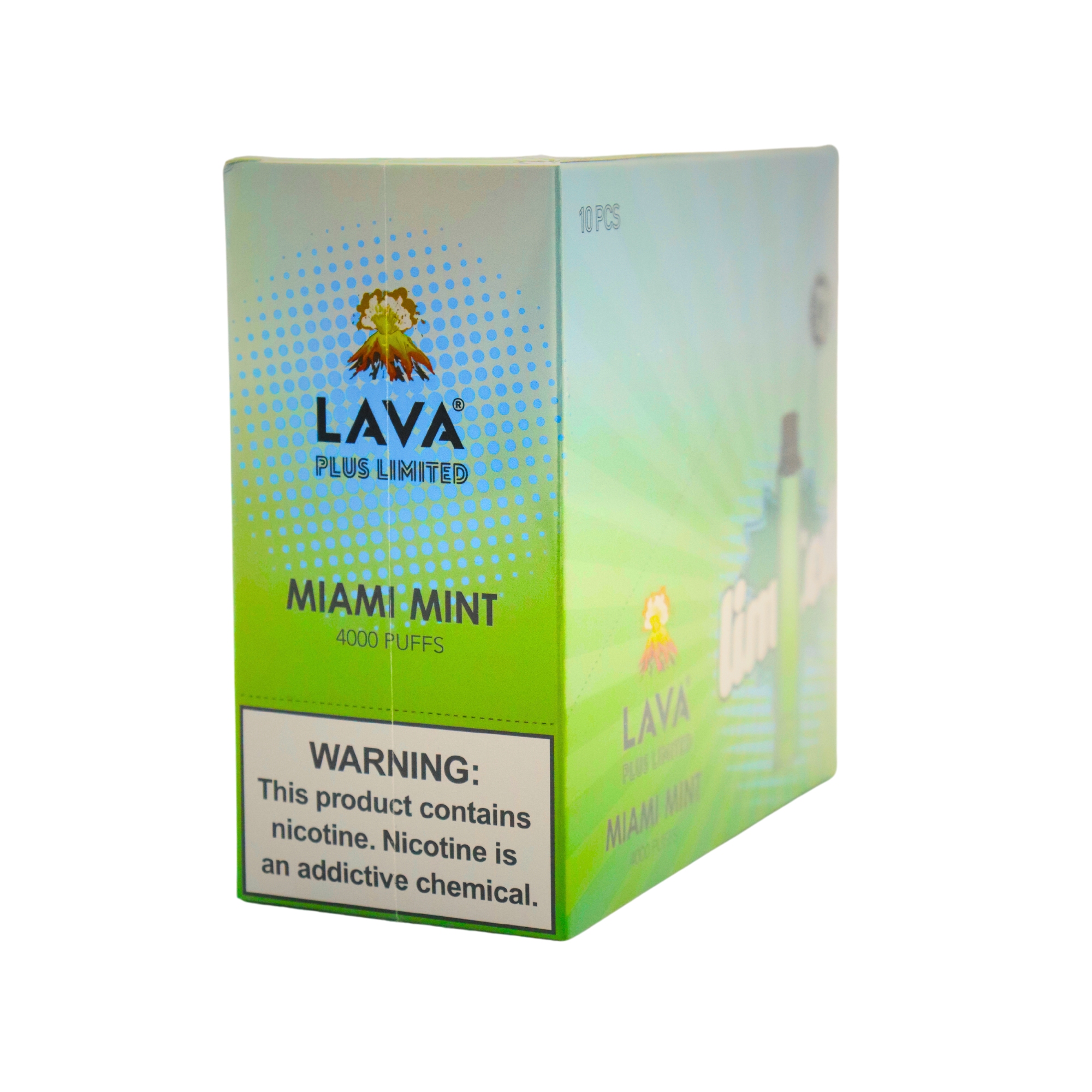 LAVA PLUS LIMITED DISPOSABLE 4000PF MIAMI MINT 3% -BOX OF 10 - Empire ...