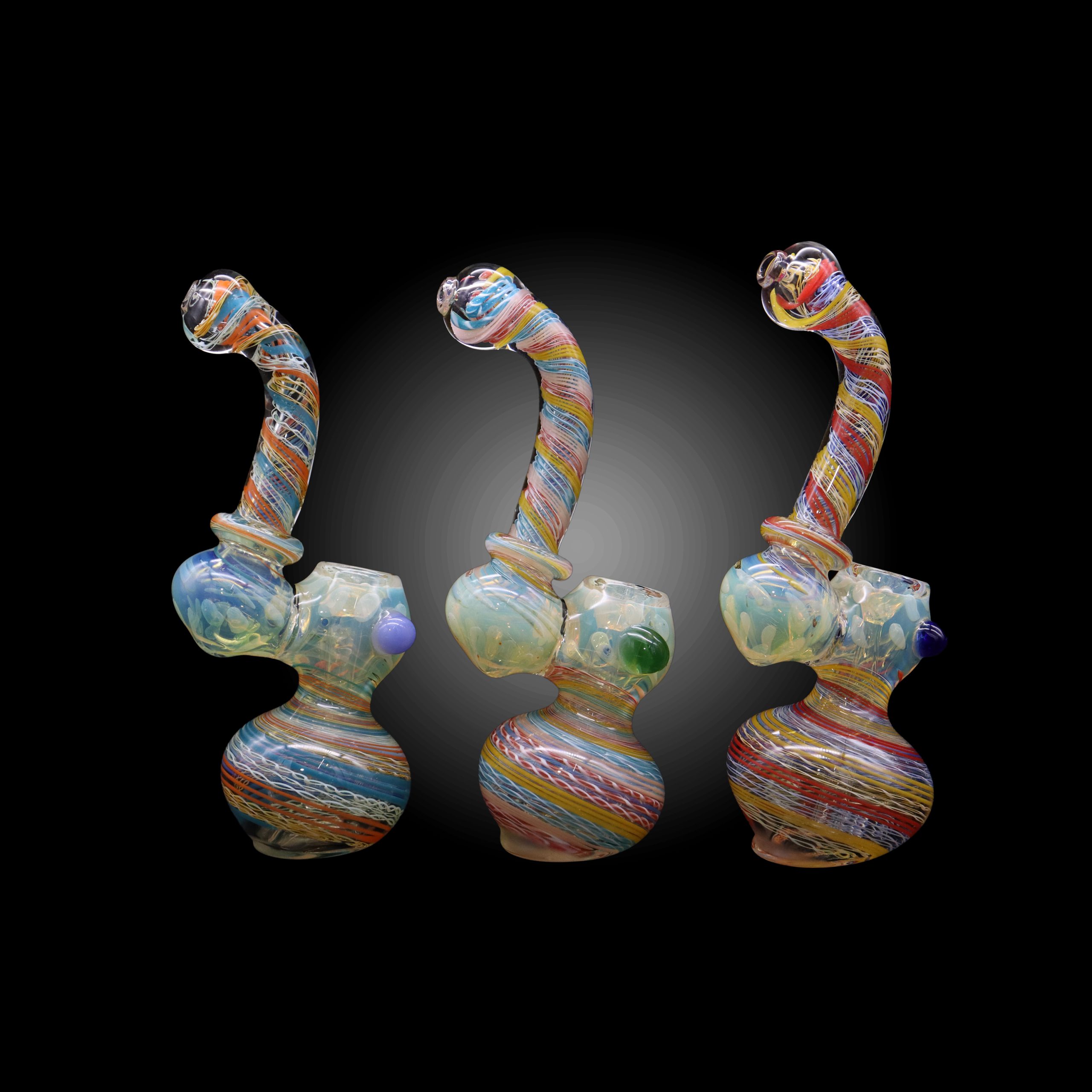 7'' SPIRAL FUME BUBBLER 7CT JAR - Empire Smoke Distributors