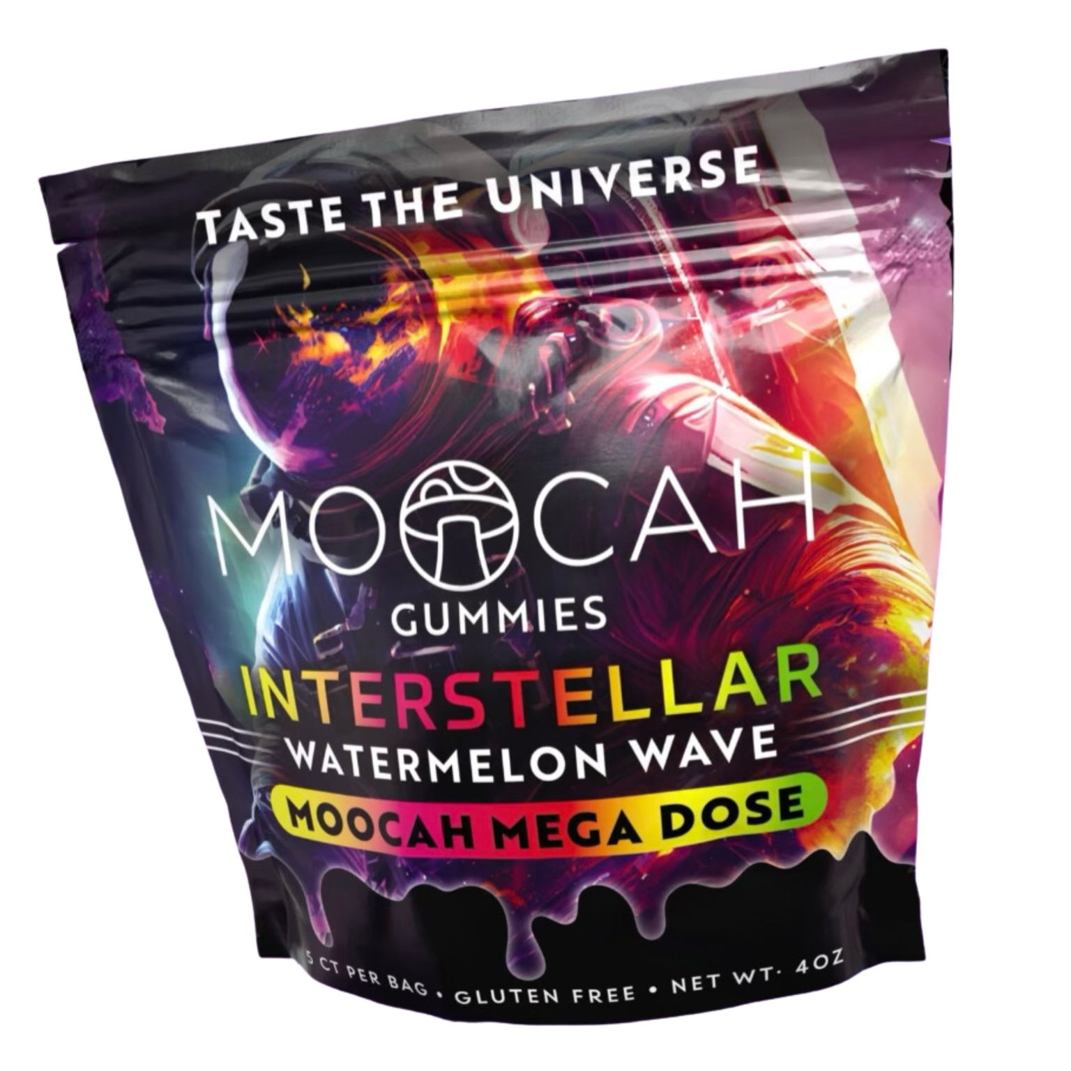 MOOCAH MEGA DOSE GUMMIES INTERSTELLAR WATERMELON WAVE – 5CT PACK 12 ...