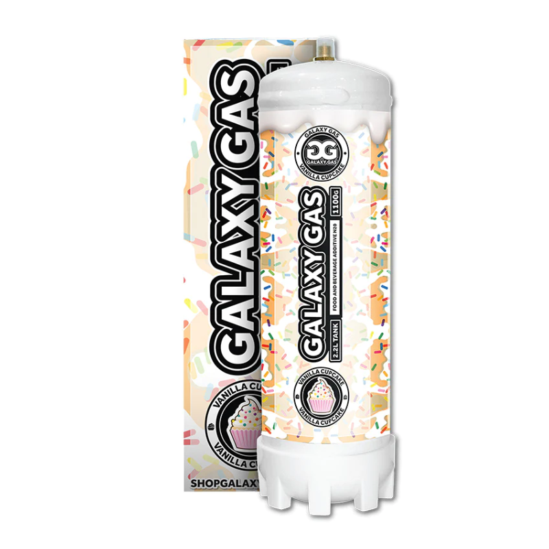 GALAXY GAS WHIP CREAM CHARGER 2.2L TANK VANILLA CUPCAKE -BOX OF 2 TANK ...