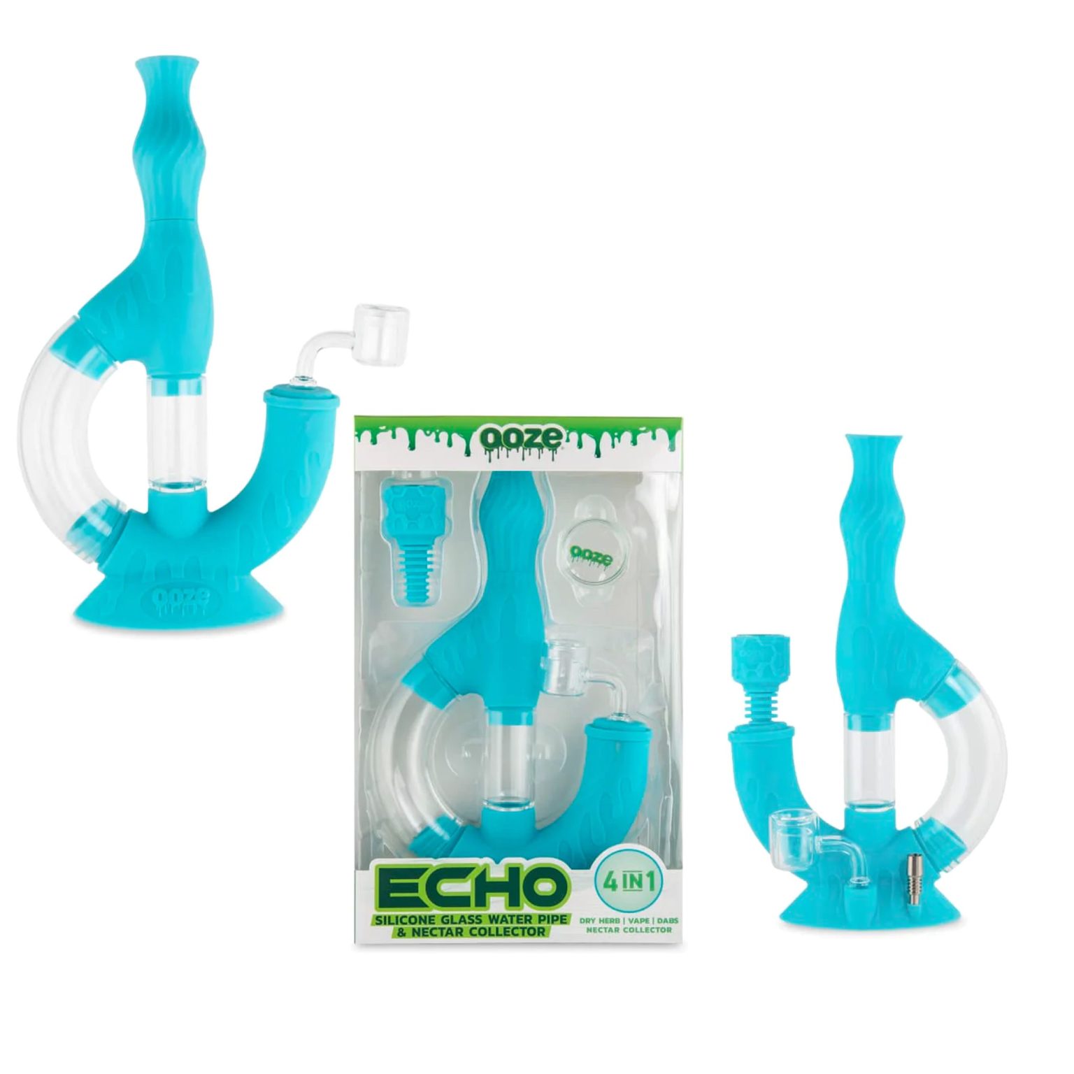 OOZE ECHO SILICONE WATER PIPE & NECTAR COLLERCTOR – Empire Smoke ...