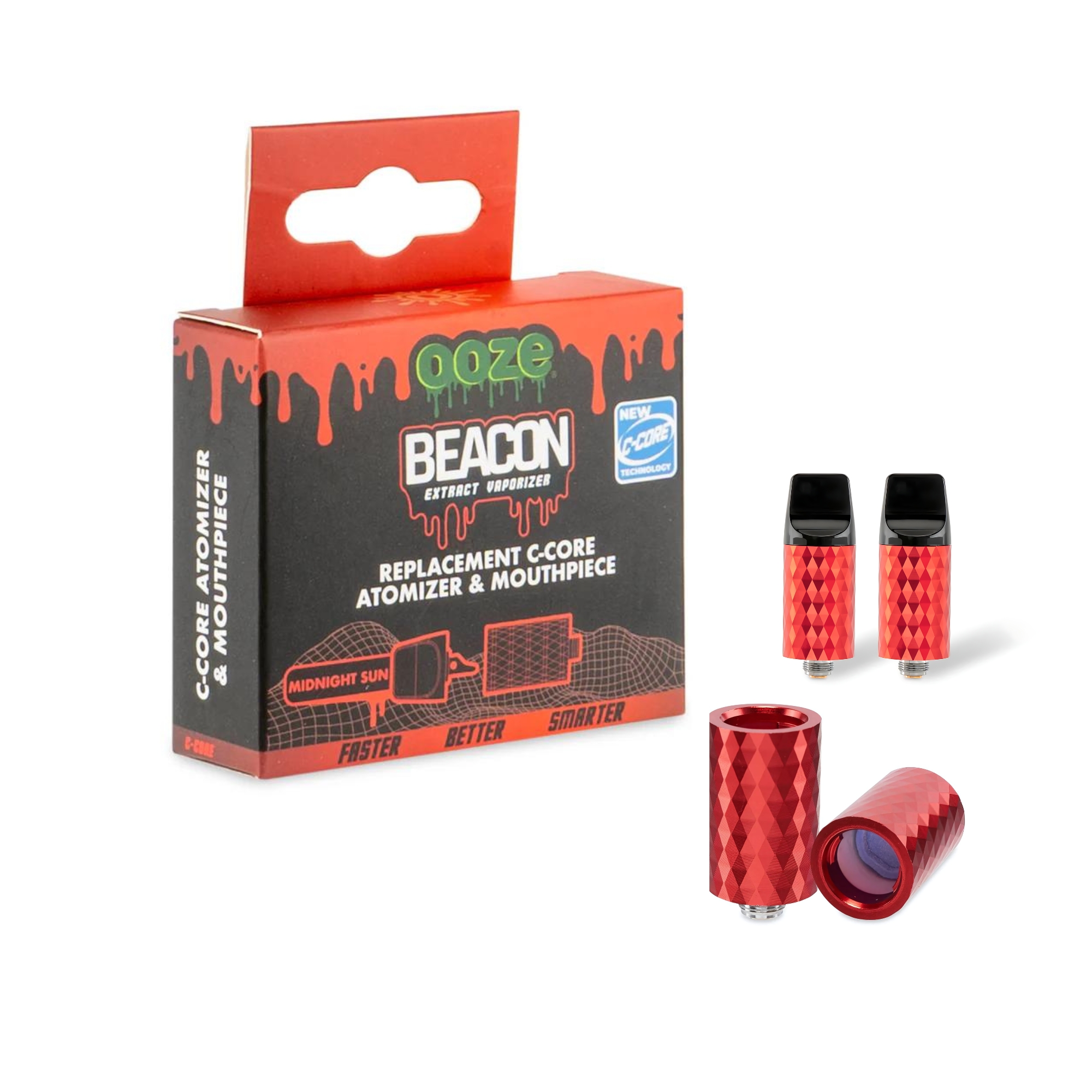 OOZE BEACON C-CORE ATOMIZER & MOUTHPIECE MIDNIGHT SUN 2CT PACK – Empire ...
