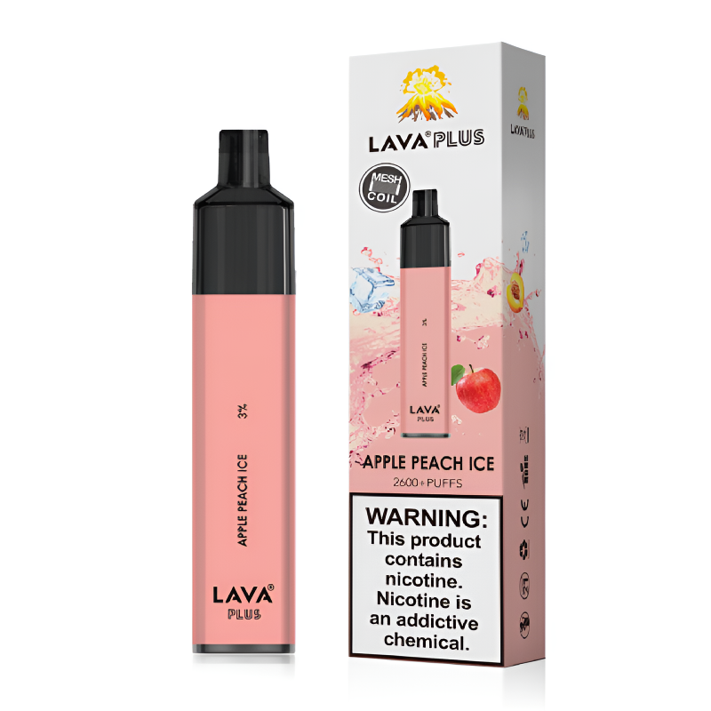 LAVA PLUS DISPOSABLE 2600PF APPLE PEACH ICE -BOX OF 10 - Empire Smoke ...