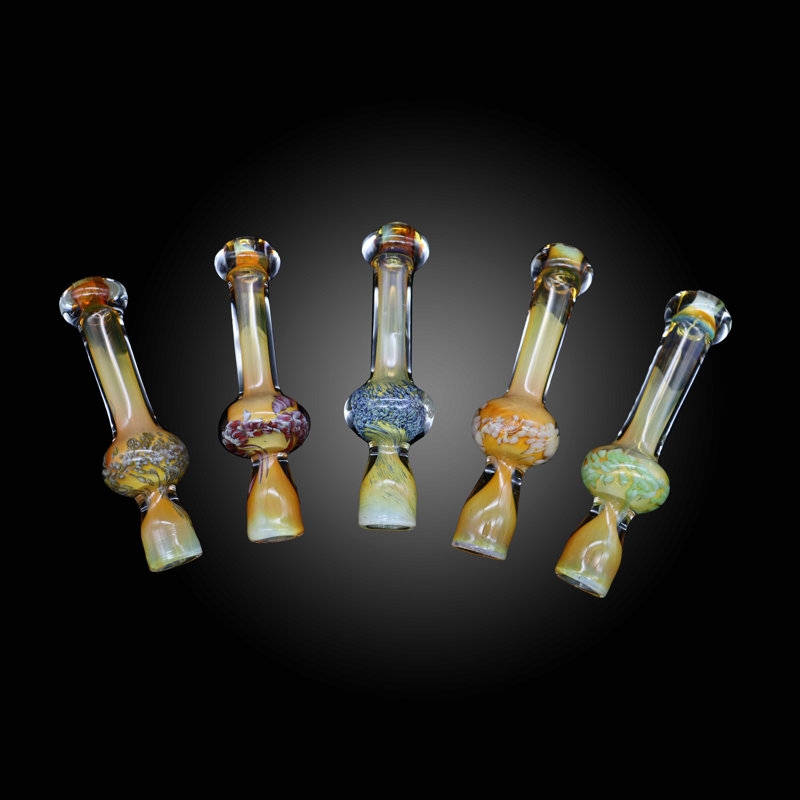 3.5” GOLD FUME DOME SHAPE ONE HITTER 12CT JAR – Empire Smoke Distributors