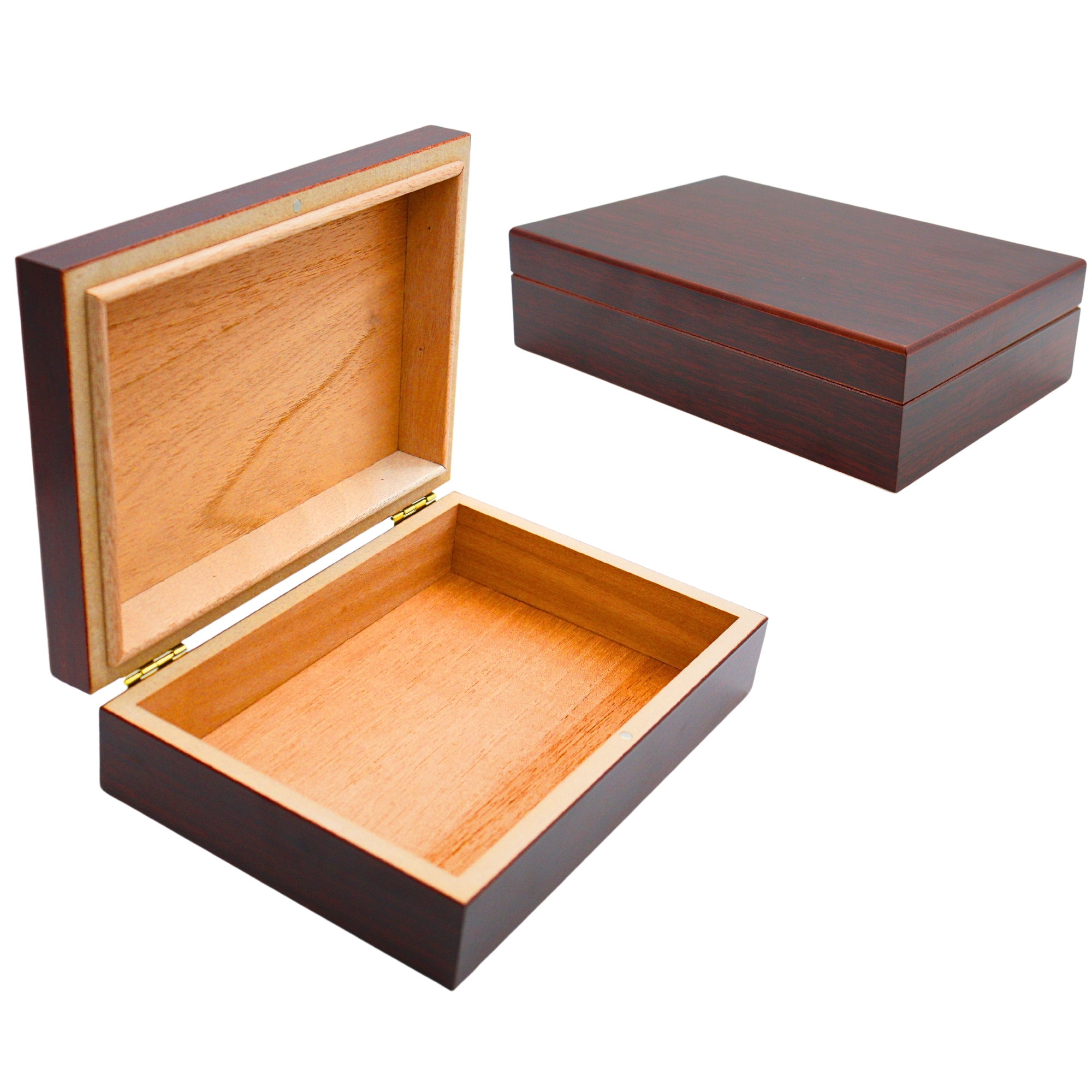 KINGSTAR CHERRY WOOD TRAVEL HUMIDOR WITH HUMIDIFIER BOX – Empire Smoke ...