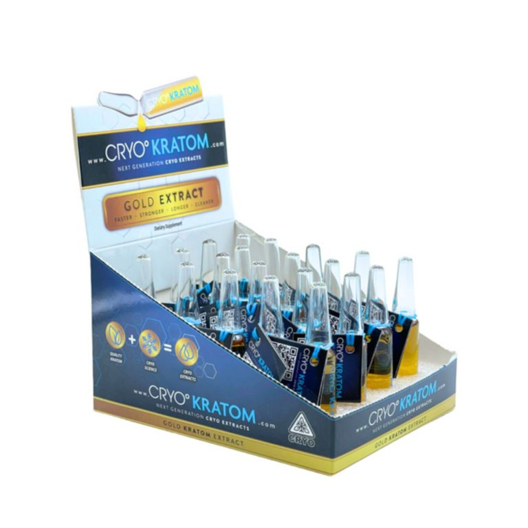 CRYO KRATOM GOLD SHOT 7ML -BOX OF 20 (140ML) – Empire Smoke Distributors