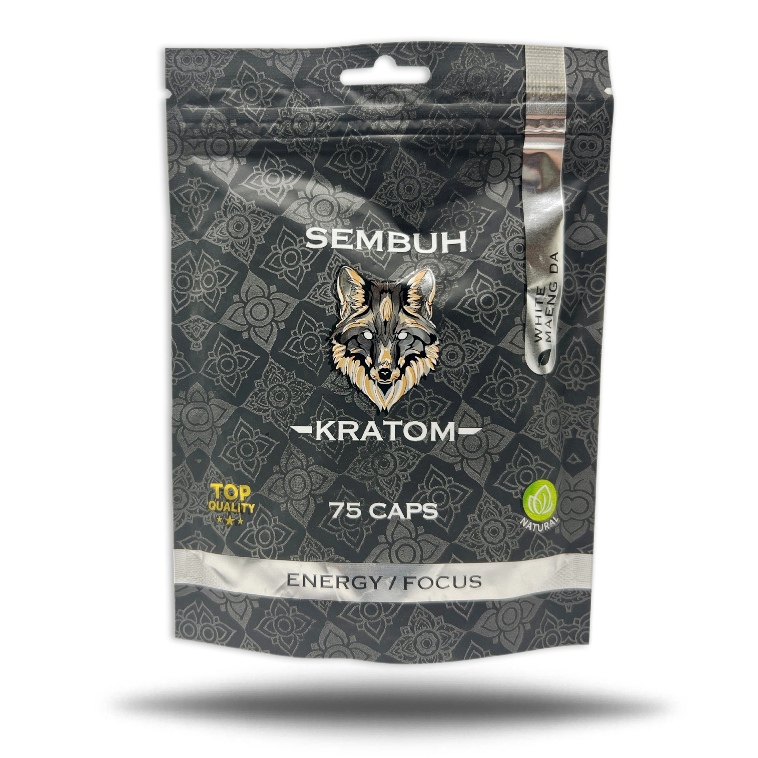 SEMBUH WHITE MAENG DA CAPSULES 75CT BAG – Empire Smoke Distributors