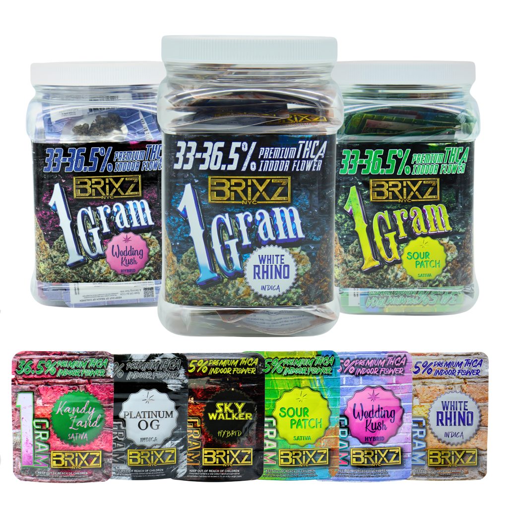 BRIXZ NYC THC-A EXOTIC FLOWER 1GM -30CT JAR – Empire Smoke Distributors