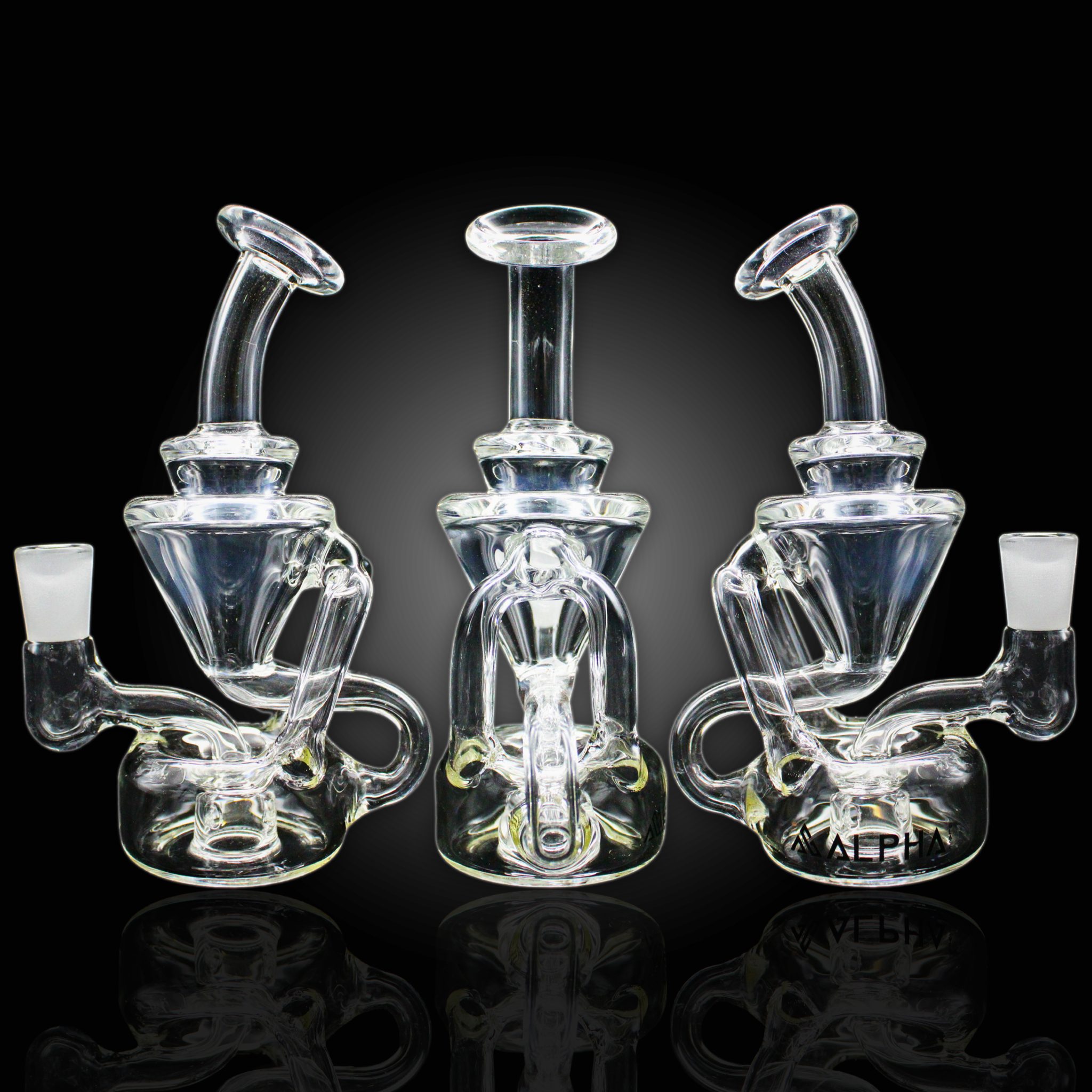 5” ALPHA MINI PERC SHOWER HEAD RIG – Empire Smoke Distributors