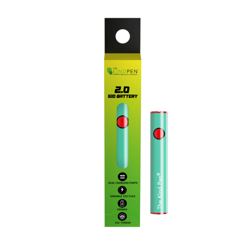 KIND PEN VARIABLE VOLTAGE DUAL 2.0 BATTERY TEAL / RED – Empire Smoke ...