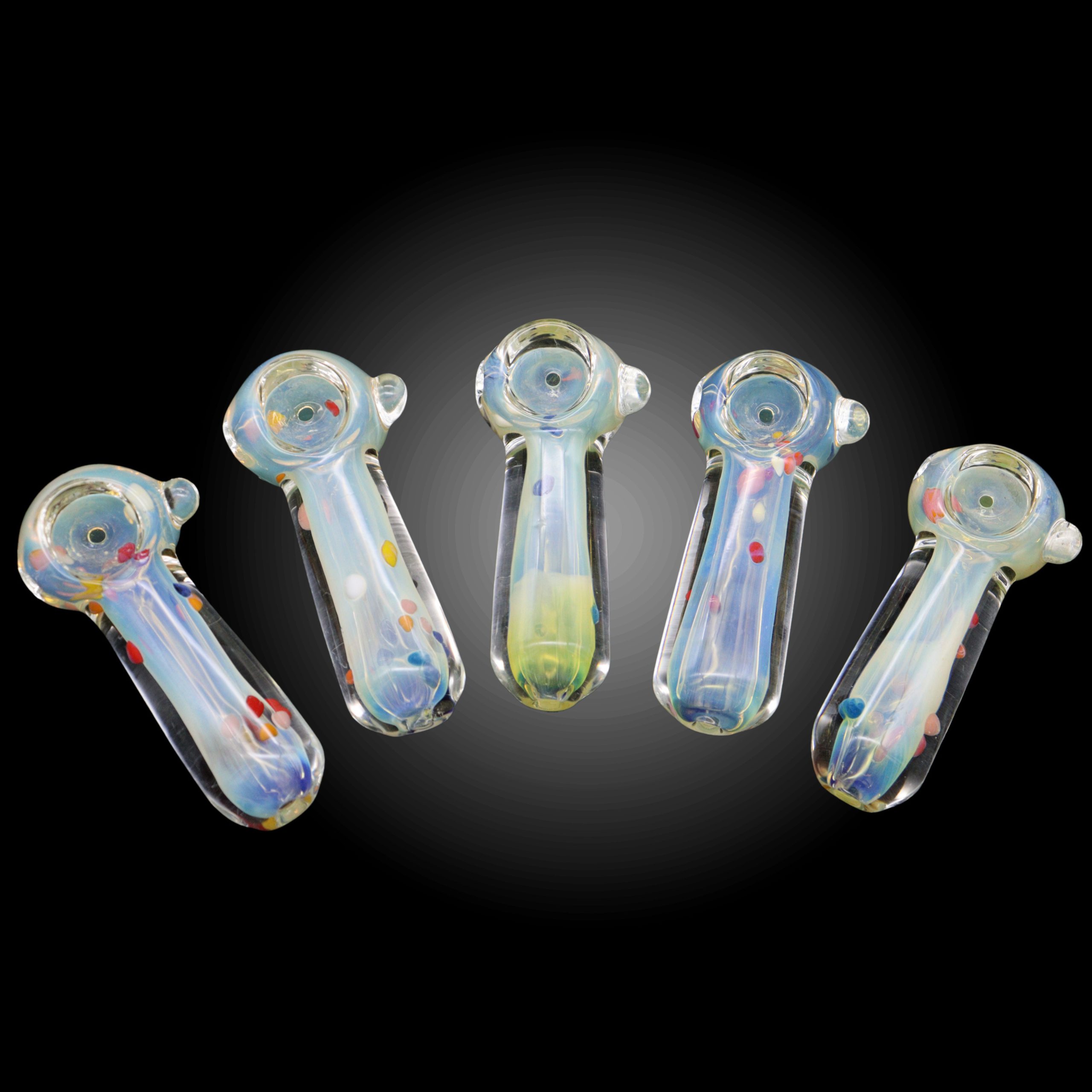 3.5” DOT FUME COLOR HAND PIPE 12CT JAR – Empire Smoke Distributors